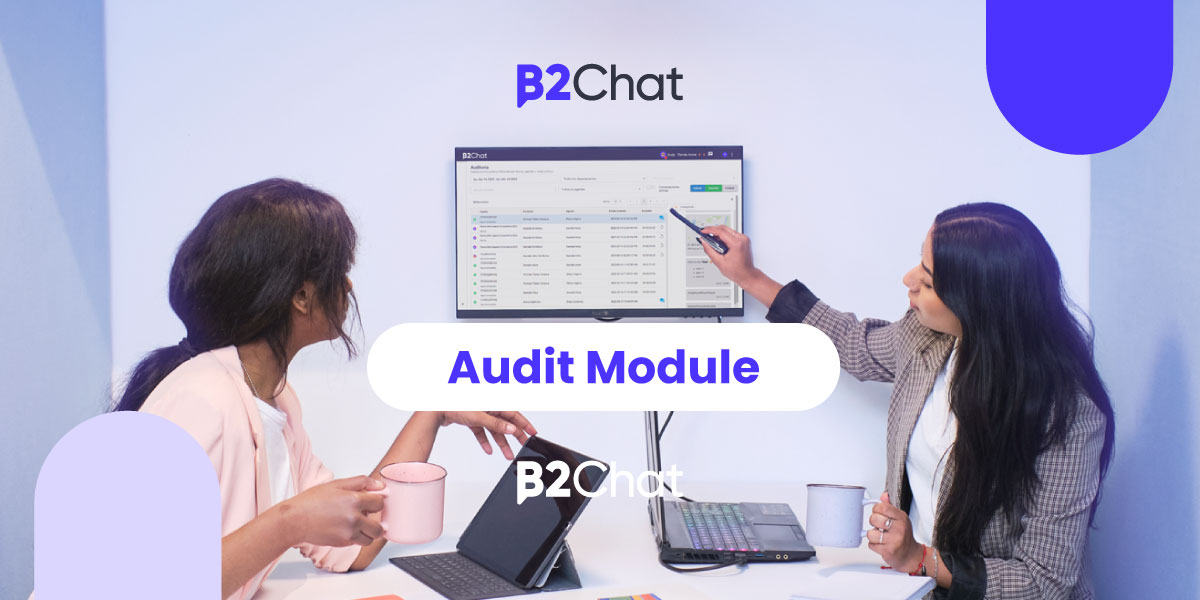 How does the B2Chat Audit Module work?