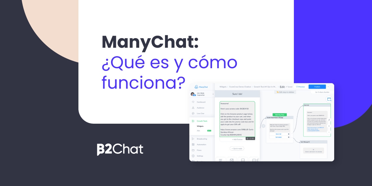 ManyChat: ¿qué es y cómo funciona?